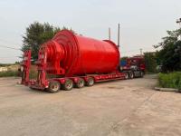 China Red Industrial Grinding 7t/H Copper Ball Mill Horizontal Machines For Mining Process for sale