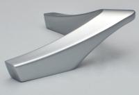 China Zinc Alloy Cabinet Handle and Knobs 64/96mm Hole Distance 81mm Handle Width for sale