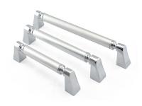 China 128mm Bathroom Dresser Pulls Oxidized Aluminum Combinate With Zinc Kitchen Cabinet Handles for sale