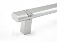China Solid 320mm Aluminum Kitchen Cabinet Handles , Silver Zinc Assembly Aluminium D Handles for sale