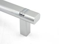 China Solid 320mm Aluminum Kitchen Cabinet Handles , Silver Zinc Assembly Aluminium D Handles for sale