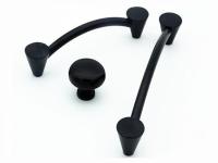 China Black Furniture Handles And Knobs 96mm 30mm Round Knob Iso 9001 Certificate for sale