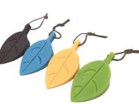 China Colorful Leaves Door Stopper Wedge Safety Decoration For Glass Shower Door Catcher for sale