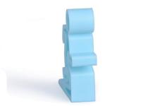 China Funny Design Glass Door Stopper , Soft Plastic Man Glass Shower Door Holder PVC Blue Man Door Stopper for sale