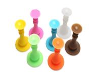 China Unmounted Silence Glass Door Stopper , 3M Back Adhesive Colorful Glass Door Rubber Stopper for sale