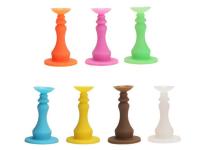 China Unmounted Silence Glass Door Stopper , 3M Back Adhesive Colorful Glass Door Rubber Stopper for sale