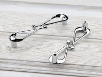China Chrome Crystal Drawer Handles  , Golden Antique Crystal Door Knobs Fashionable Cupboard Pulls for sale
