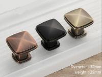 China Ivory White Bottom Cabinet Knobs General Black Door Pull / European Brass Drawer Handles for sale