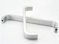 China 256mm Long Aluminum Cabinet Handles , Nickel Brushed Aluminum Cabinet Pulls Refrigiator Door Handles for sale