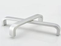 China 256mm Long Aluminum Cabinet Handles , Nickel Brushed Aluminum Cabinet Pulls Refrigiator Door Handles for sale