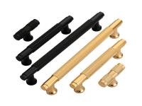 China North Europe Design Knurled drawer knob and handles Factory Price Top quality plated Gold Cabinet Handle for sale
