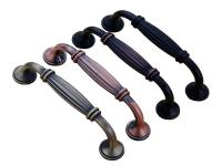 China Anti Copper Arched kitchen cabinet Handles And Knobs Roma Design Zinc Furniture Fittings Accessories for sale