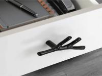 China Wardrobe North European forest  Drawer Handles And Knobs 96mm Black Dresser Pulls Grey Furniture Handles for sale