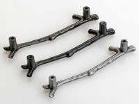 China Wardrobe North European forest  Drawer Handles And Knobs 96mm Black Dresser Pulls Grey Furniture Handles for sale