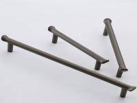 China cupboard North European forest  Drawer Handles And Knobs 96mm Black Dresser Pulls salt spray test for sale