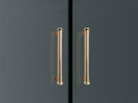 China cupboard North European forest  Drawer Handles And Knobs 96mm Black Dresser Pulls salt spray test for sale