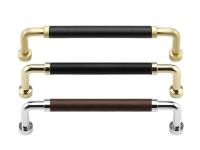 China Antique Bronze Zinc Leather Drawer Pull Kitchen Cabinet  Handles Office Desk/ Dresser Handles for sale