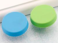 China Soft Plastic Knobs Kids Bedroom Dresser  Knobs  Closet Pulls Butterfly / Blue Round pull PVC Dresser Knob for sale