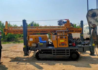China Diesel Engine 350 Meters Depth Crawler Mounted Drill Rig For Civil Industry for sale