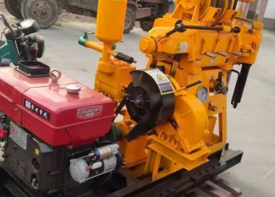 China Hydraulic Diesel Engine 200m Deep Water Well Borehole Drilling Rig For Exploration Sample Collecting for sale