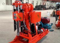 China Rock Core Soil Sample Drill Rig 100 Meter Red Color for sale