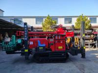 China Large Horsepower 180m Rubber Crawler Portable Water Well Drilling Rig Equipment for sale