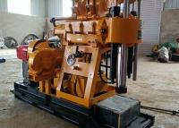 China Yellow Color 75mm Core Drill Rig With BW 160 Mud Pump 130 Meters Depth Diesel Engine for sale