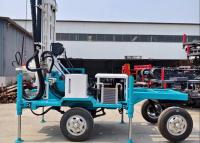 China Large Horsepower Diesel Engine Water Well Drilling Rig Machine Wheels Mounted For 150 Meters Depth Drilling for sale