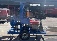 China Trailer Mounted Water Well Drilling Rig With 50mm Drilling Rod For 150M Depths for sale
