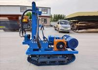 China 100m Small Diesel Engine Crawler Mounted Drill Rig Machine For Water Well Drilling for sale