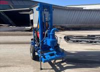 China Water Well Drilling Rig Trailer Mounted 100mm Hole Diameter Blue Diesel Engine for sale