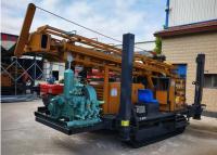 China Yuchai 91 KW 4 Cylinder Pneumatic Borewell Drilling Rig With Adjustable Leg Stroke for sale