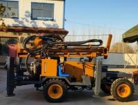 China 5.5T Trailer Mounted Drilling Rigs For Loose Layer And Bedrock Drilling for sale