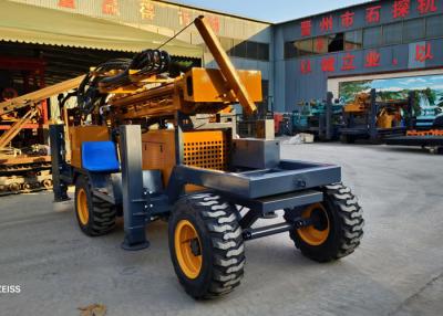 China Adaptive Conditions Loose Layer Trailer Mounted Water Well Drilling Rig for sale