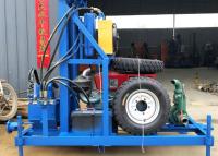 China Wheeled Household 150 Meter Trailer Type Water Well Drilling Rig Used For Farmland Irrigation for sale