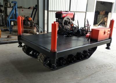 China Multi Purpose Small Rubber Track Chassis Manufacturer For Water Well Drilling Rigs for sale