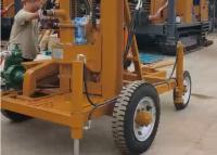 China Efficient Energy-saving Tire High Pressure Borewell Machine Large Diameter Convenient Movement for sale