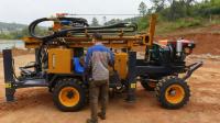 China Durable Tire Type Water Well Drilling Rig With High Safety for sale