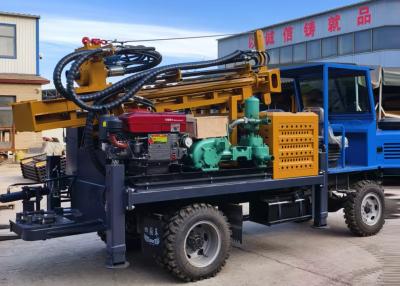 China 105-300mm Diameter Tire Water Well Drilling Rig With Flexible Mobility for sale