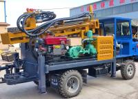 China Compact 4WD Tire Drilling Rig Ideal For Rural Remote Area Drilling for sale