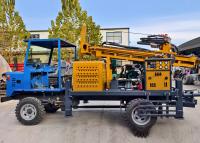China Rural/Remote Area-Adapted Tire Water Well Drilling Rig With 21° Climbing Capacity for sale