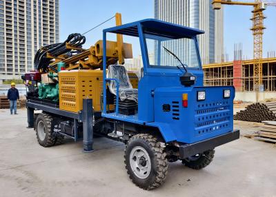 China Rural/Remote Area-Adapted Tire Water Well Drilling Rig With 21° Climbing Capacity for sale
