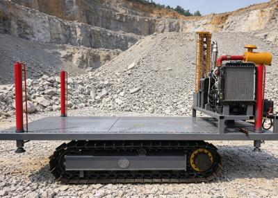 China Rugged All Terrain Steel Crawler Chassis Heavy Load Low Ground Pressure High Stability for sale