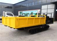 China Yellow Color  Long Life 4 Tons Walk Type Small Tracked Transport Vehicle for sale