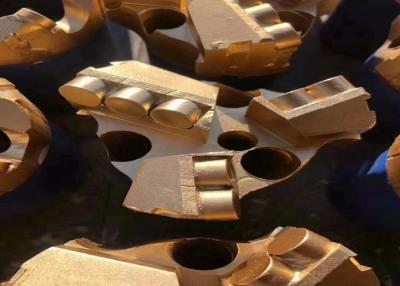 China 78MM PDC Concave Three Blade Wing Drag Water Well Drill Bits for sale