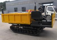 China Yellow Color  Long Life 4 Tons Walk Type Small Tracked Transport Vehicle for sale