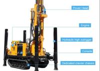 China Diesel Crawler Mounted 180m Pneumatic Borewell Machine for sale