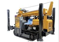 China Crawler 300m Hydraulic Water Well Drilling Rig Machine With Air Compressor Mud Pump for sale