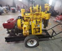 China Red And Yellow  XY-1 Geological Drilling Rig 100m Depth 100mm Hole Diameter 6-9m/h Speed for sale