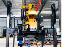 China Steel Rotary Portable Water Well 350m Crawler Mounted Drill Rig Machine for sale